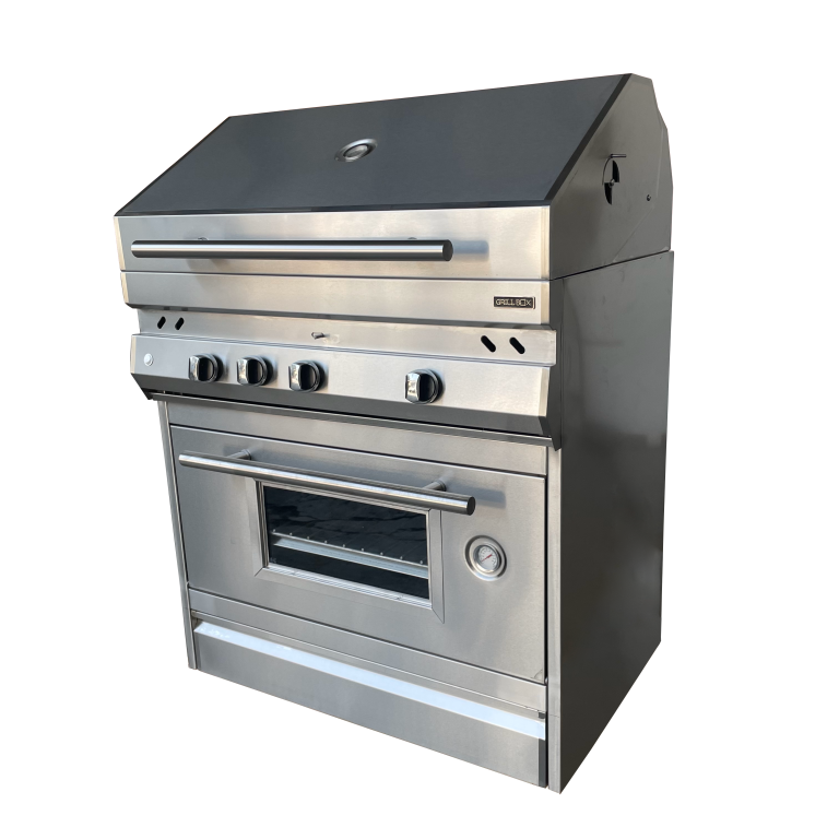 Asador Ataúd de Gas y Carbón (Híbrido) de Acero Inoxidable