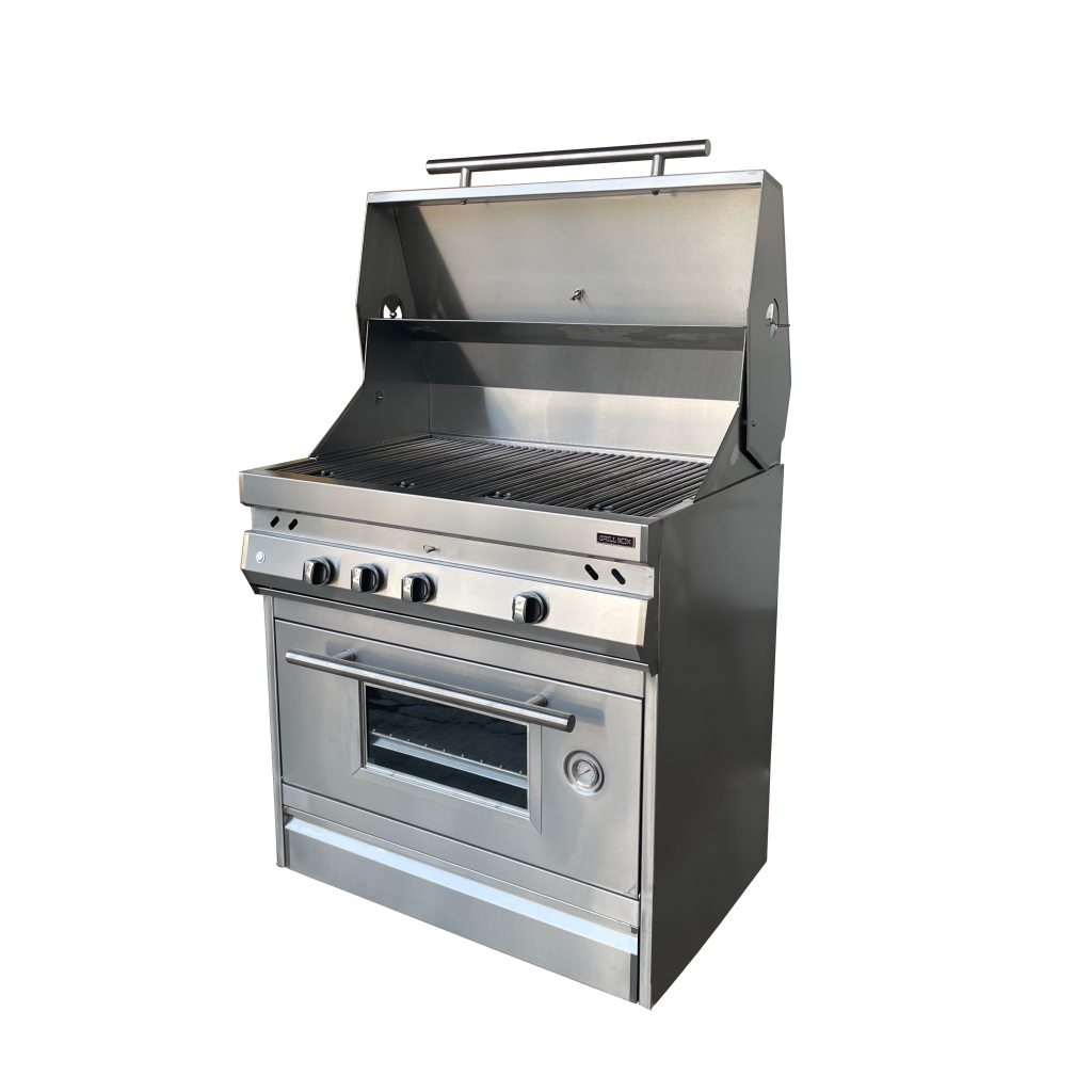 Asador Ataúd de Gas y Carbón (Híbrido) de Acero Inoxidable