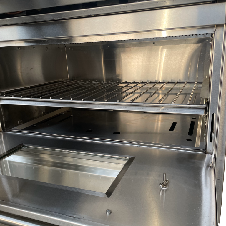 Asador Ataúd de Gas y Carbón (Híbrido) de Acero Inoxidable