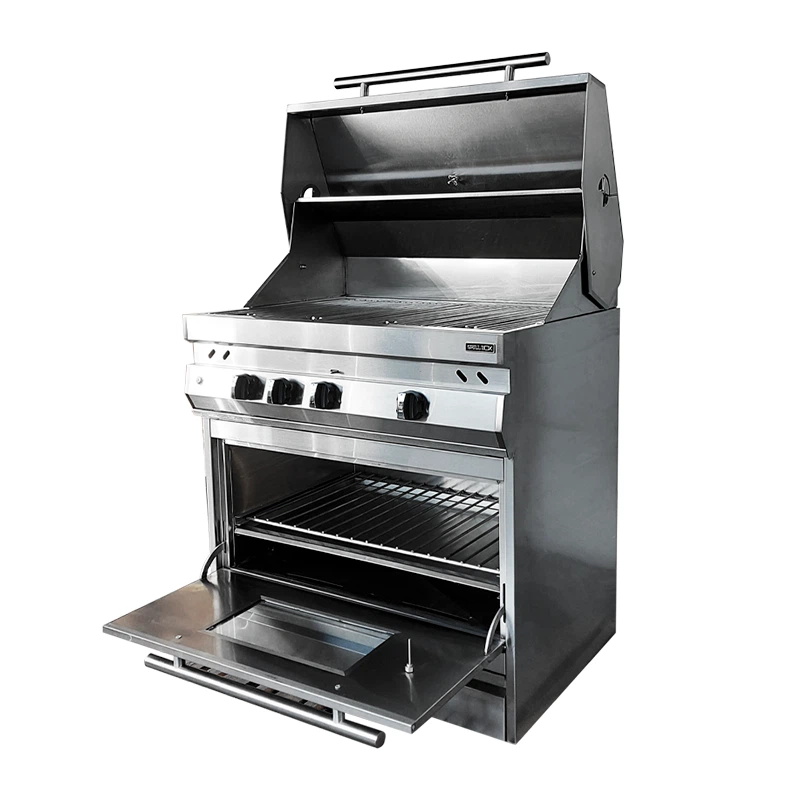 Asador Ataúd de Gas y Carbón (Híbrido) de Acero Inoxidable